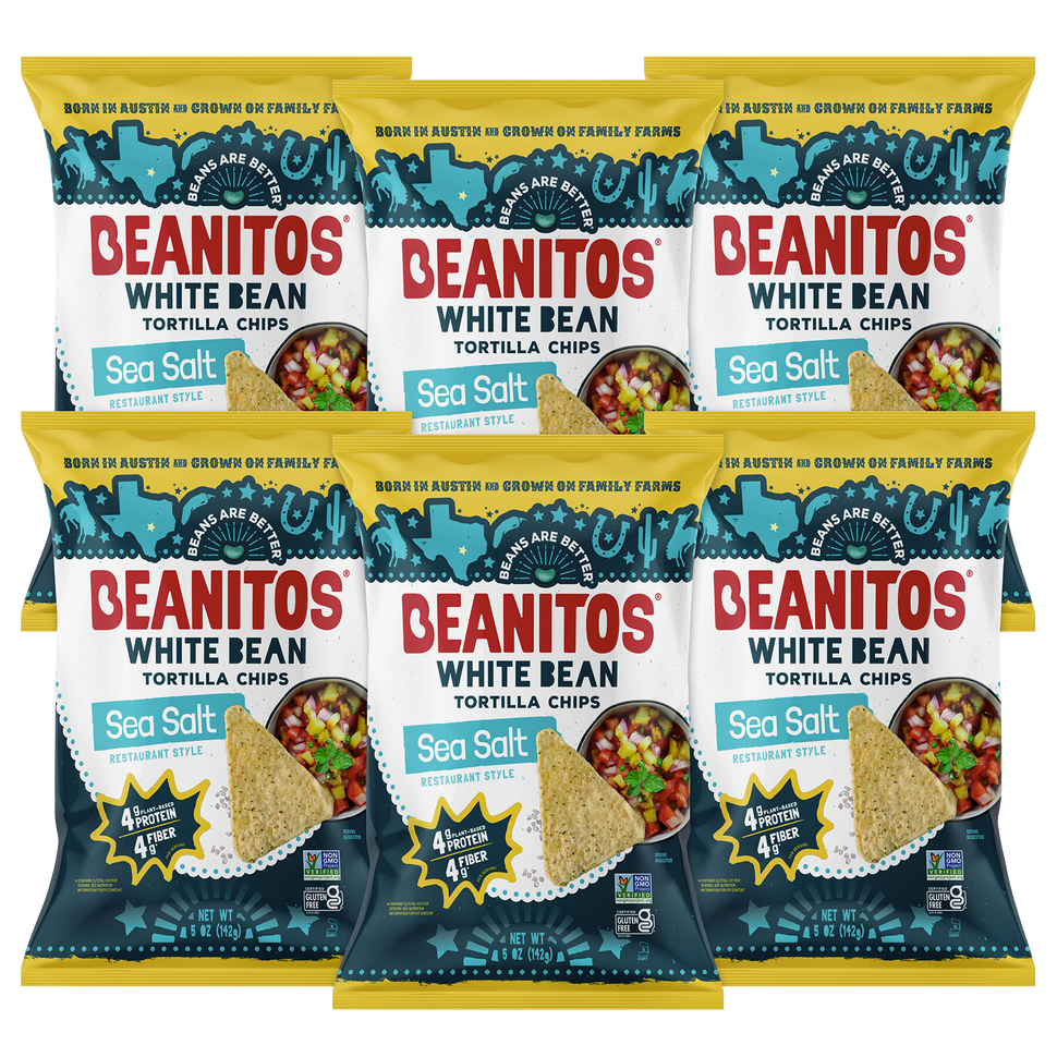 Beanitos White Bean Chips - Restaurant Style With Sea Salt - White Bean ...