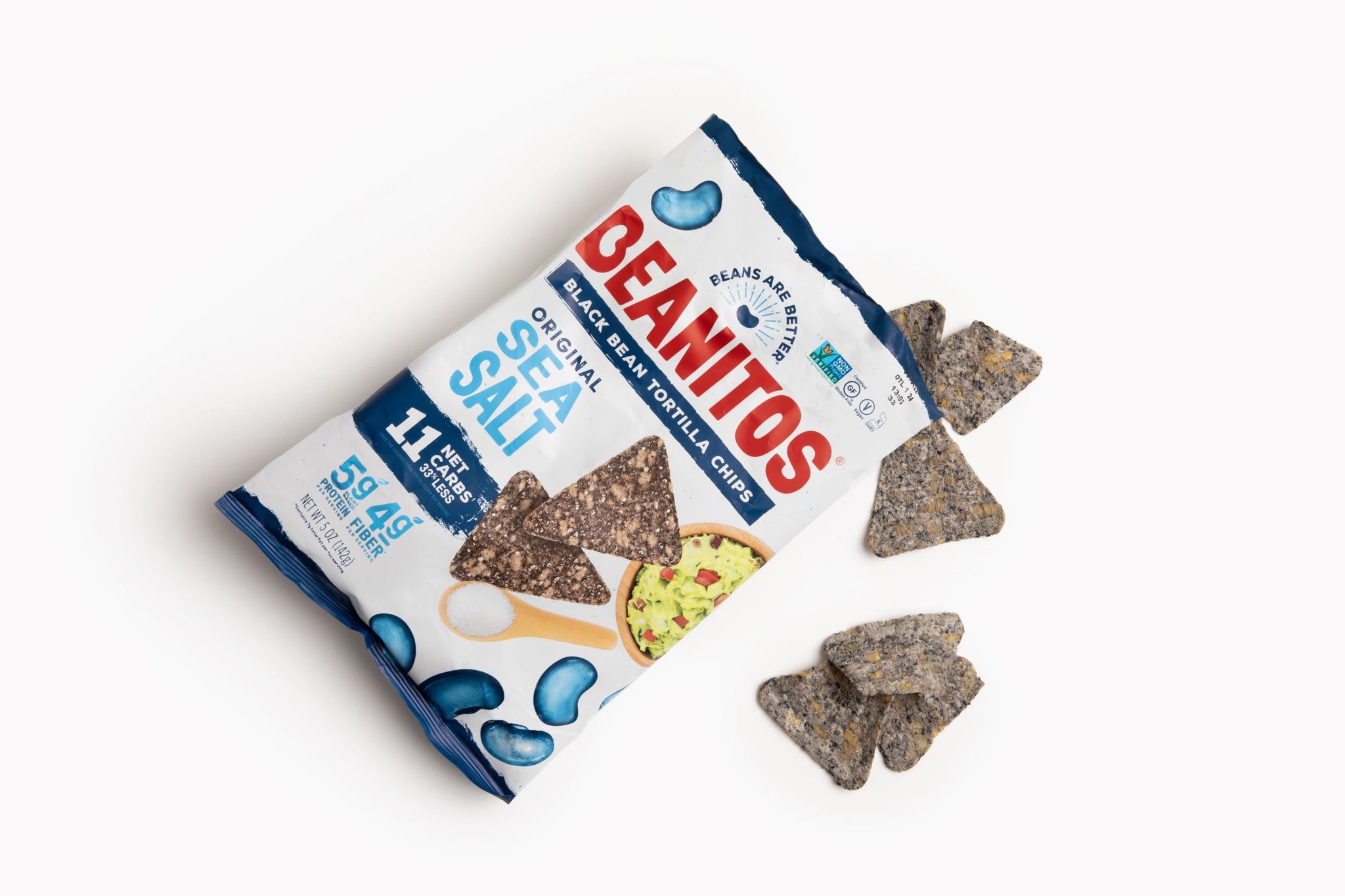 Beanitos Black Bean Chips - Original Sea Salt - Black Bean Tortilla ...